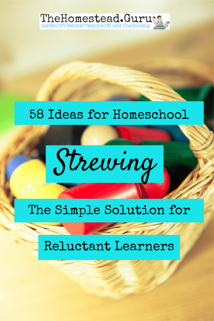 58 Ideas for Homeschool Strewing: A Solution for Reluctant Learners